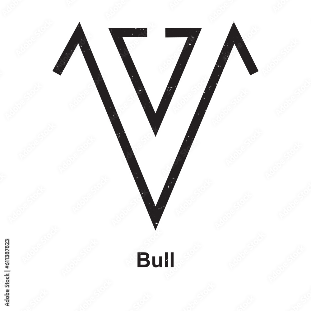 Bull Symbol - Berber Symbol, Amazigh Symbol, North African Amazigh ...