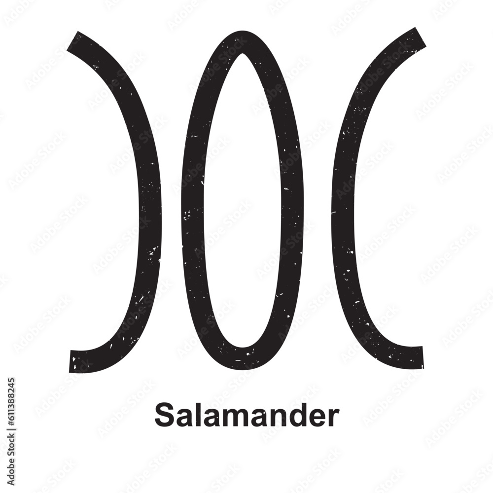 Salamander Symbol - Berber Symbol, Amazigh Symbol, North African ...