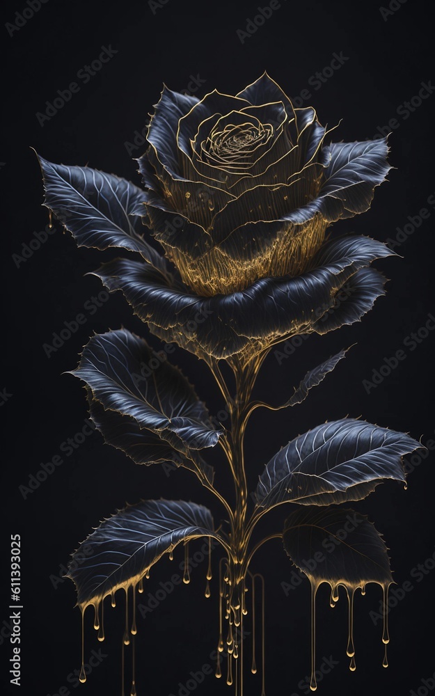 "Shadowed Blooms: Captivating Black Rose Artwork and Dark Floral ...