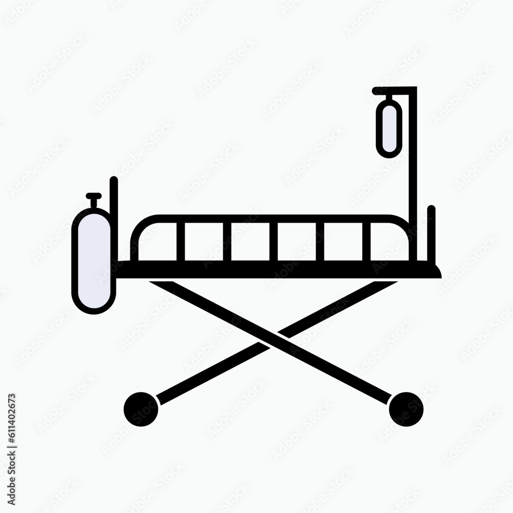 Intensive Care Unit. ICU. Emergency Icon. Fast Response Symbol - Vector ...
