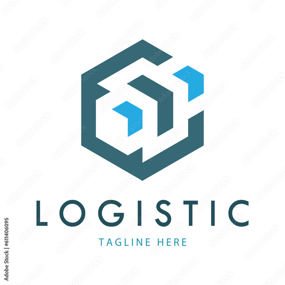 logistics logo icon illustration vector design distribution symbol ...