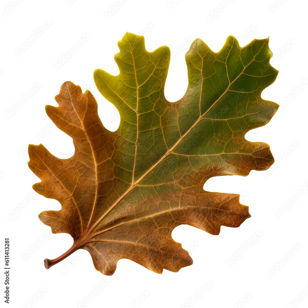 Pin oak leaf cutout isolated on transparent background, PNG image ...