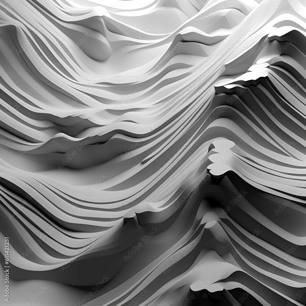the wavy edge of a paper is shown in this image. Generative AI. Stock ...