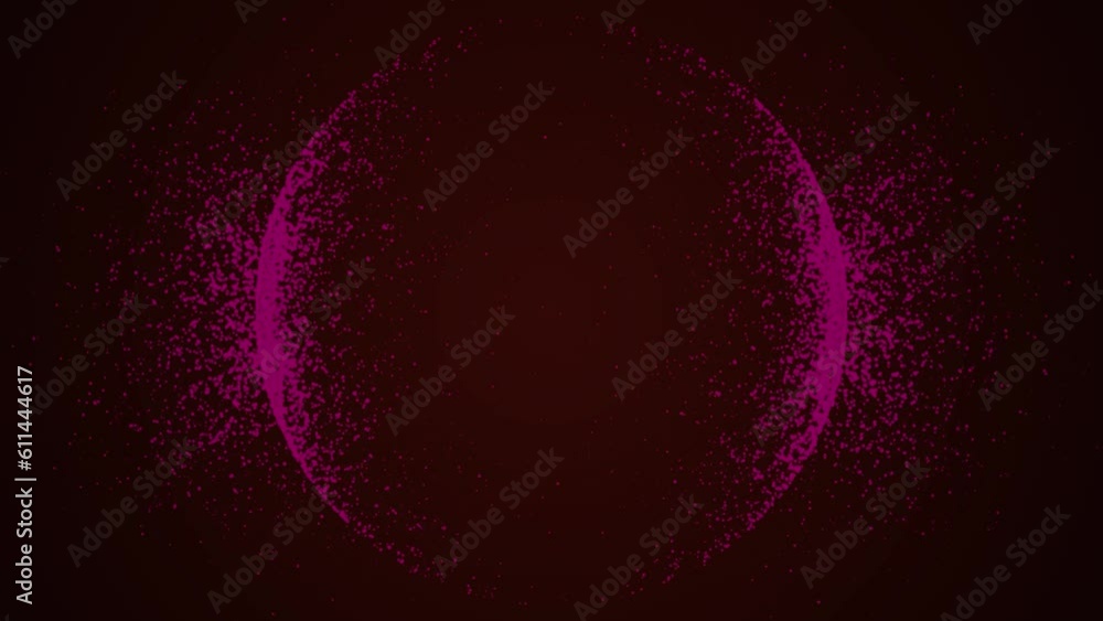 neon lights love heart tunnel particles background, magic particles ...