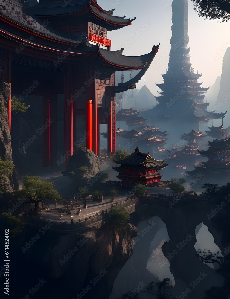 Explore captivating Chinese style fantasy scenes , Transport yourself ...
