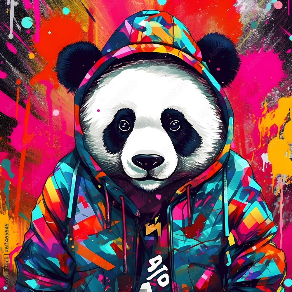 please create new era digital art of a cute Panda dressed like a rapper ... please create new era digital art of a cute Panda dressed like a rapper ...