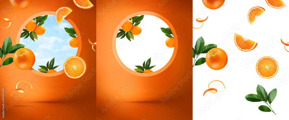Window sky display product orange background oranges png fruits mockup ...
