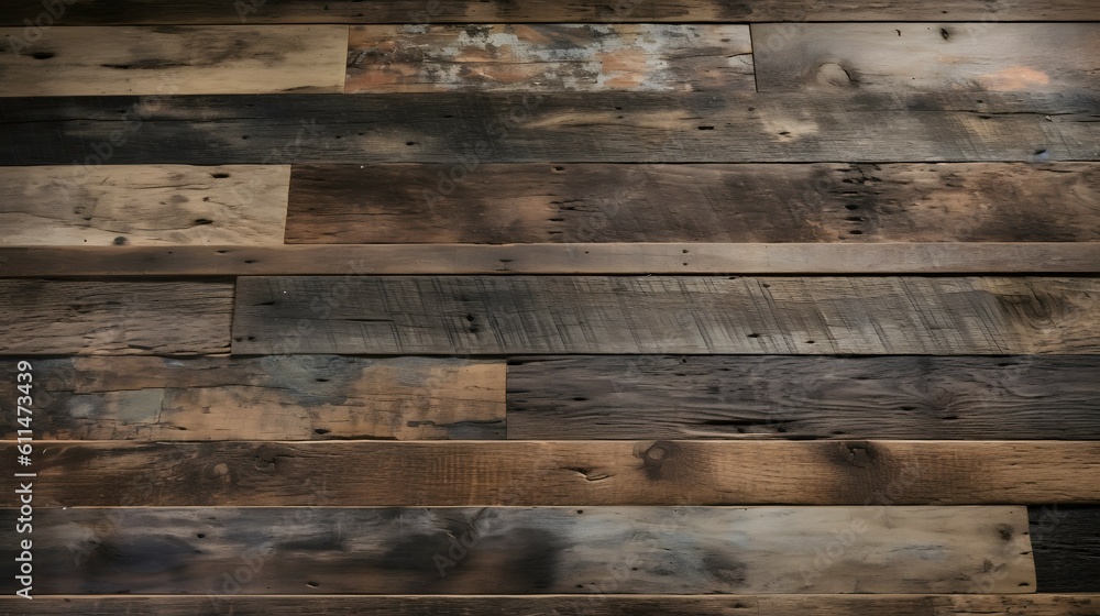top view A weathered, reclaimed wood texture reveals the story of its ...
