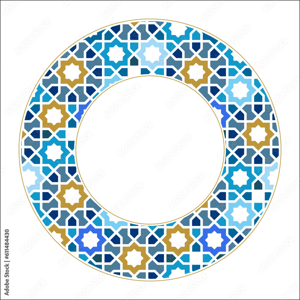 Vector drawing for ceramic plate. Star motifs, which were widely used ...
