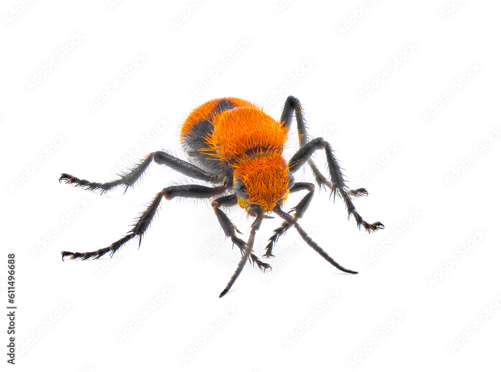 Female Dasymutilla occidentalis - red velvet ant, eastern velvet ant ...