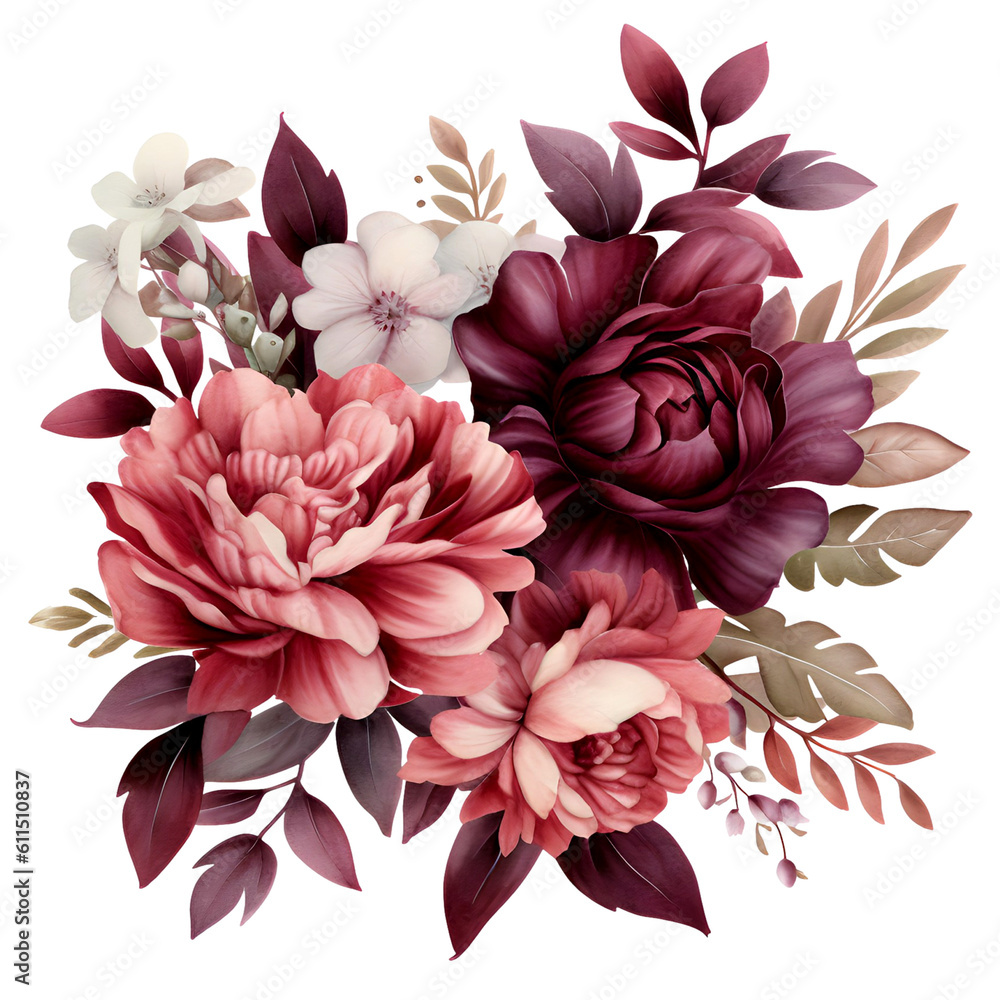 Burgundy Wedding Flower Hi I get the ideas from nature. For the ...