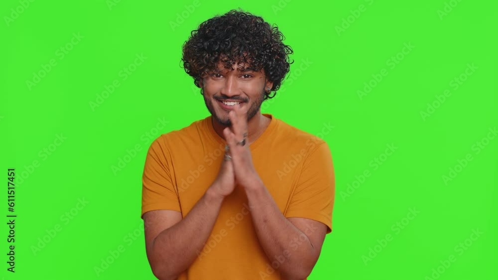 Villain idea. Sneaky young indian man conspiring scheming, thinking ...