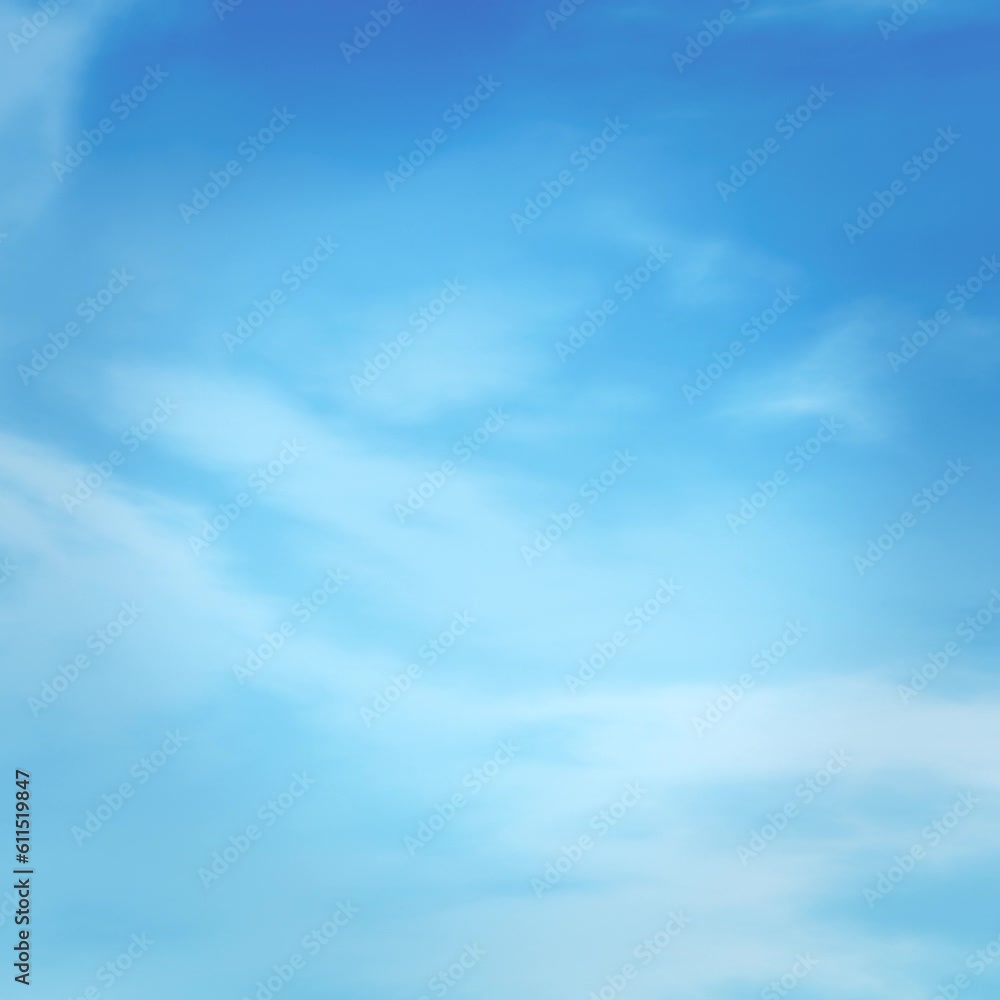stylized blue sky with clouds - subtle motion background template - 1x1 ...