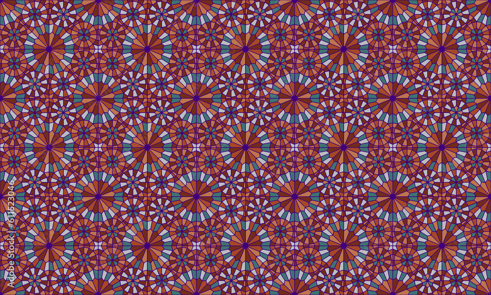 Architectural geometric pattern with full frame background. Vector ...