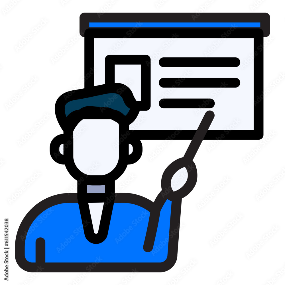 Teaching Icon signifies education, mentorship, and imparting knowledge ...