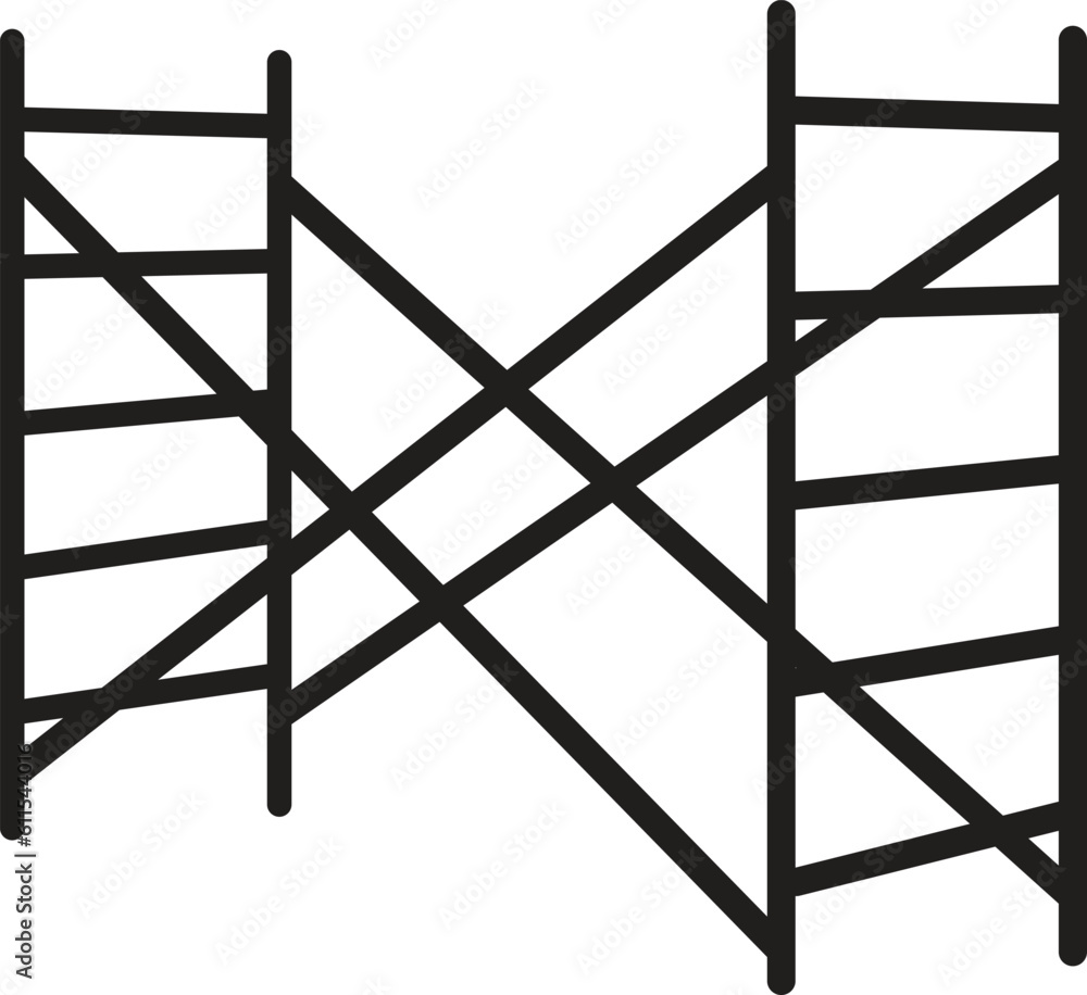 black scaffolding icon. scaffolding sign. selling scaffolding symbol ...