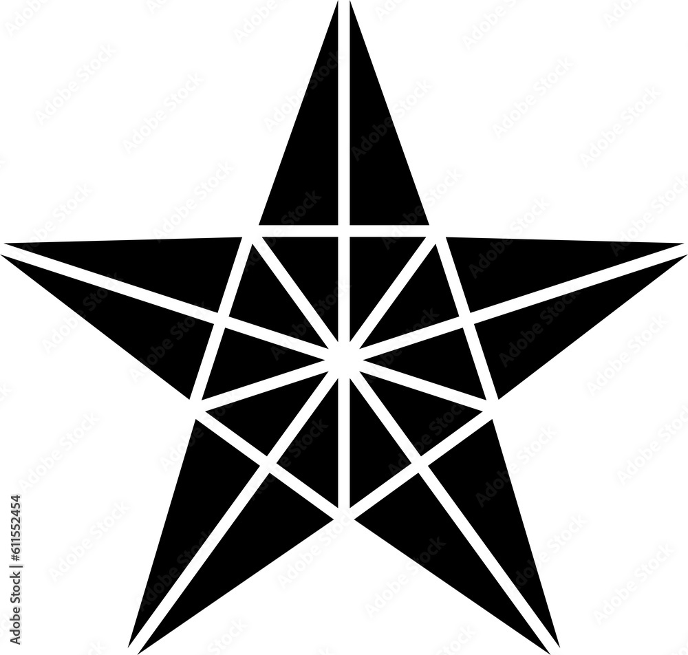 Star symbol. Star icon. Star shape on transparent background. Stock ...