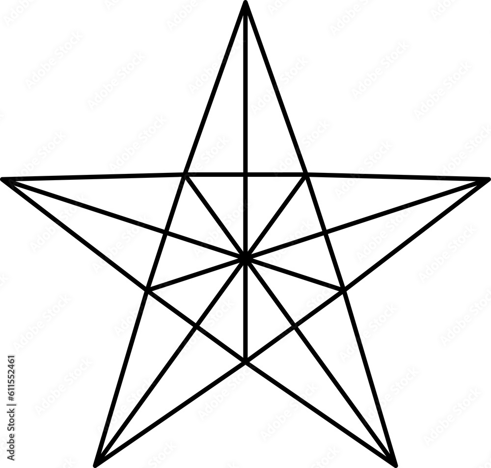 Star symbol. Star icon. Star shape on transparent background. Stock ...