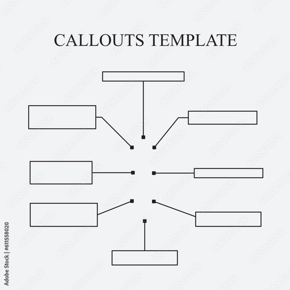 Callouts Template , There are several types of vector caption templates ...