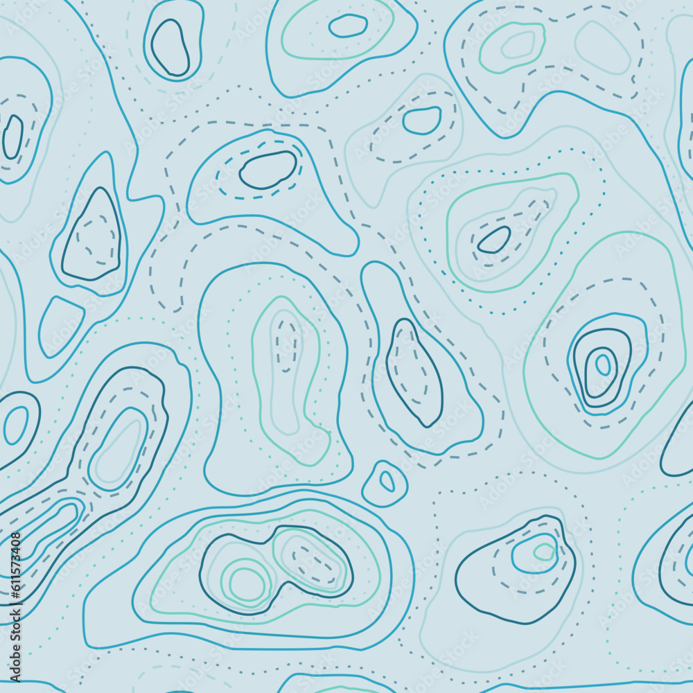 Abstract topographical map. Seamless topographic map lines, contour ...