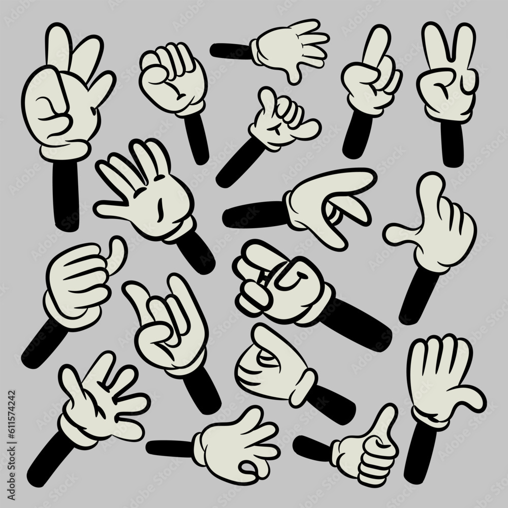 Cartoon Hand Color Line Hand Drawn Style. Vector Illustration Stock ...