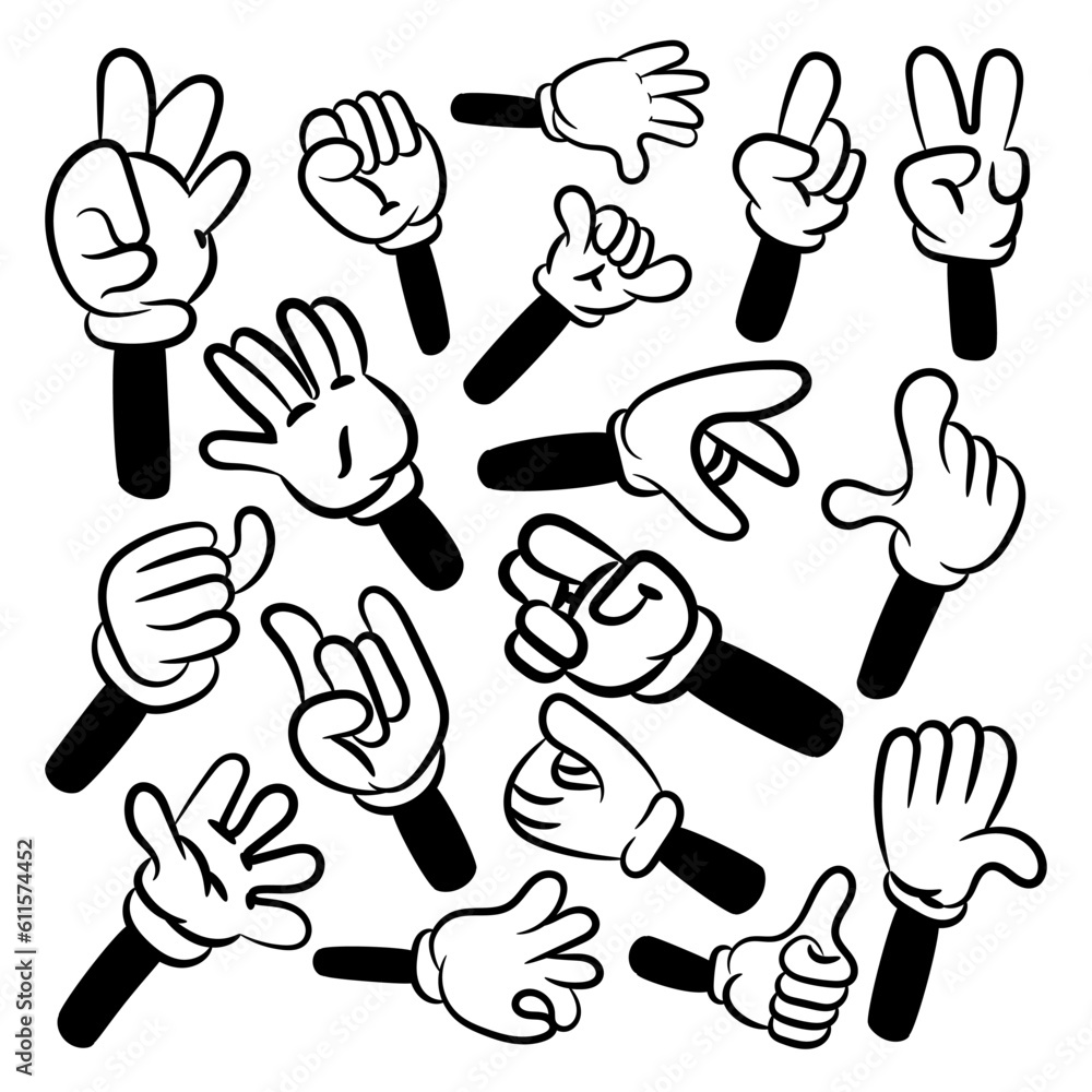 Cartoon Hand Line Hand Drawn Style. Vector Illustration Stock Vector ...