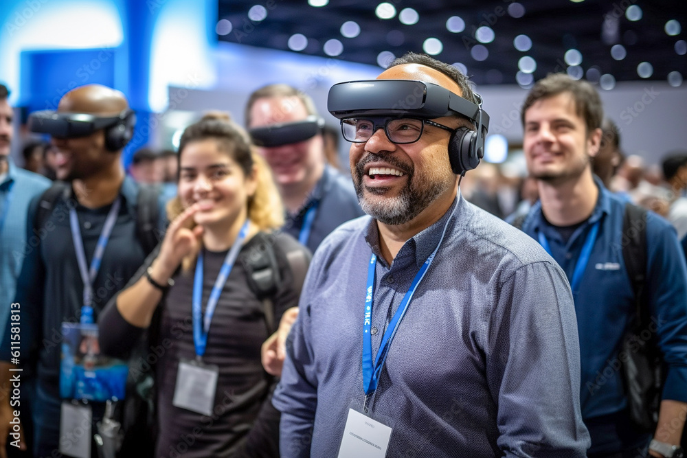 Virtual reality presentation created with Generative AI technology ...