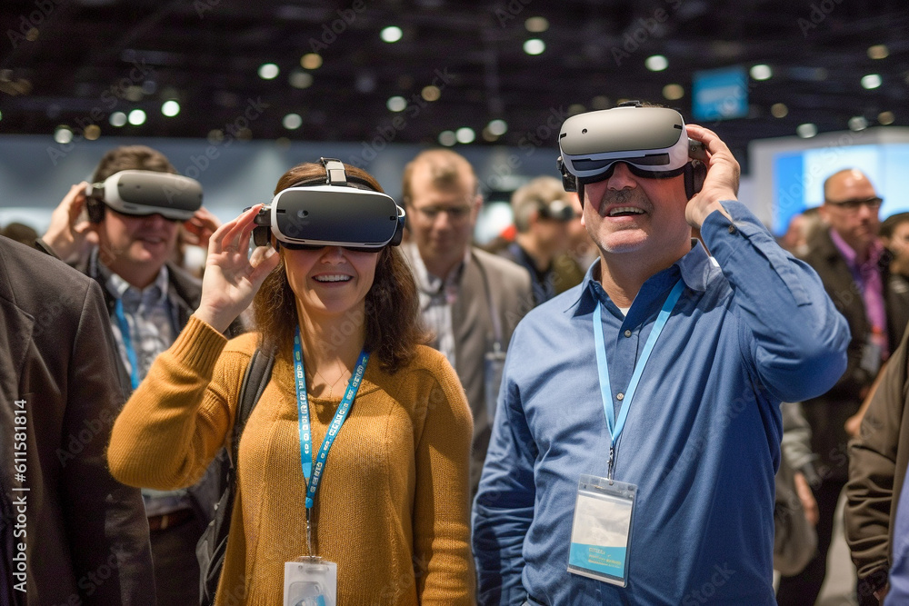 Virtual reality presentation created with Generative AI technology ...