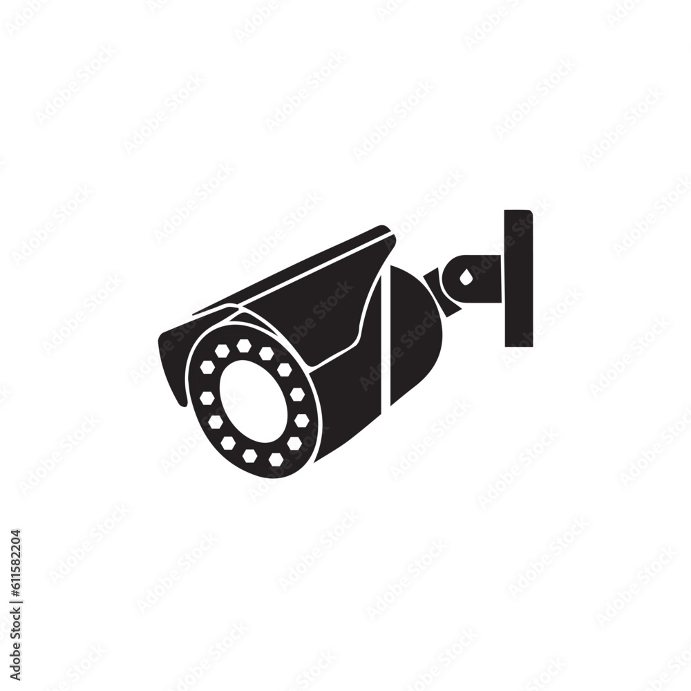 cc for isolated icons on cc tv in digital technology for safety Vector ...