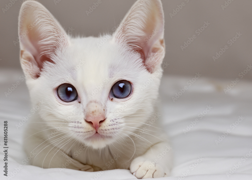 baby cat so cute pose with generate AI Stock Photo | Adobe Stock