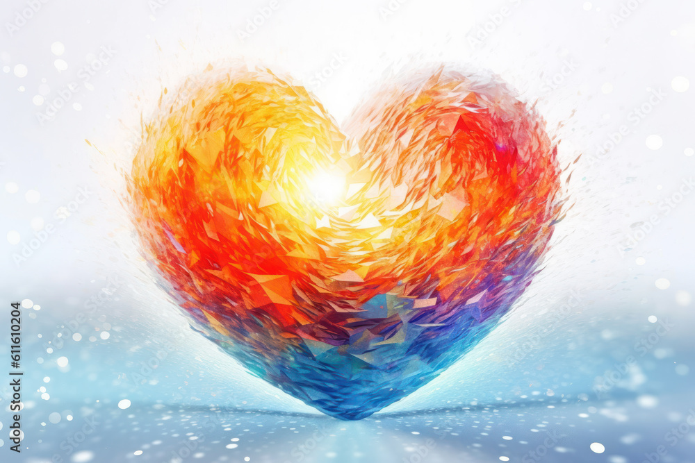 Generative AI - Harmonic Fusion: Abstract Futuristic White Background ...