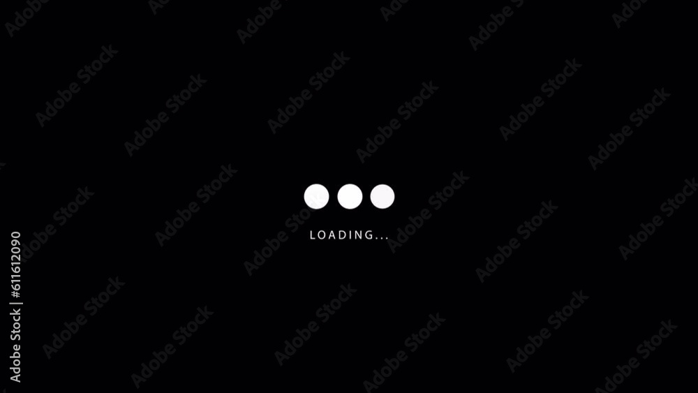 Animated spinning load icon with alpha channel. 3d progress bar icon ...
