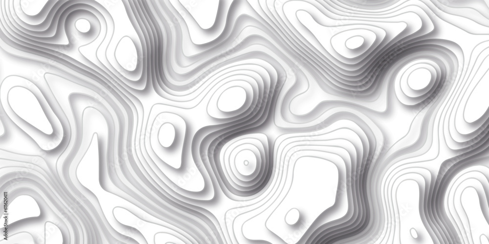 Seamless pattern Topographic line map background. Abstract pattern with ...