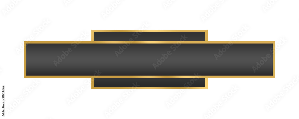 black gold luxury lower third design element template file format png ...