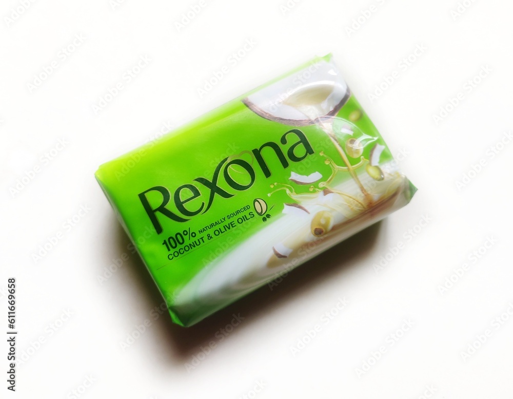 Guwahati, Assam, India - June 3, 2023 : Rexona bath soap with 100 ...