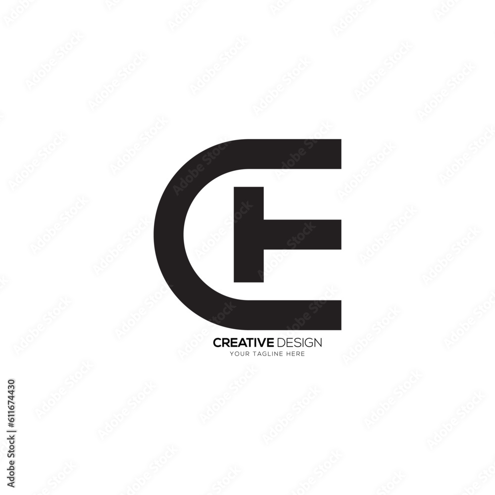 Letter CE stylish modern unique monogram logo design. CE logo. EC logo ...