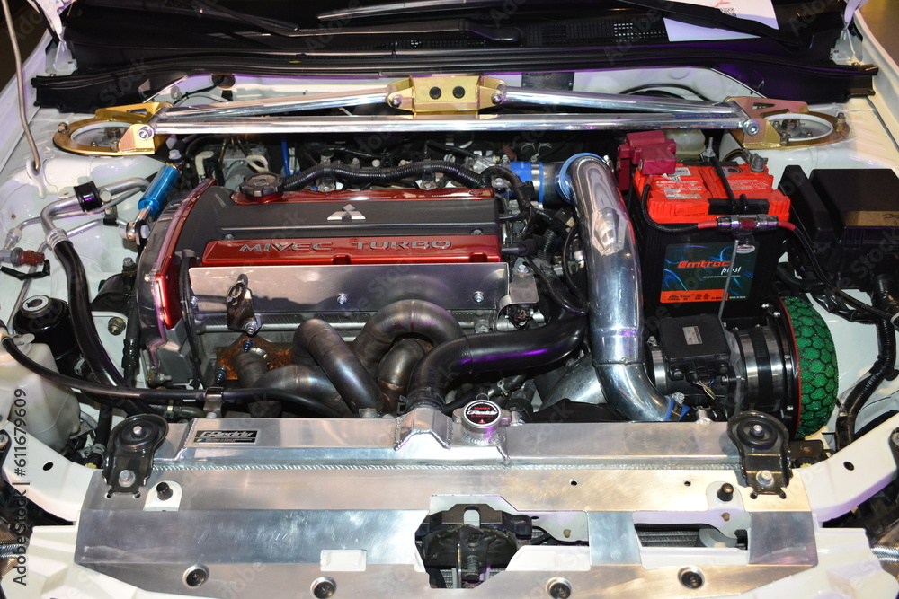 Foto de Mitsubishi lancer evolution mr engine at JDM Underground car ...
