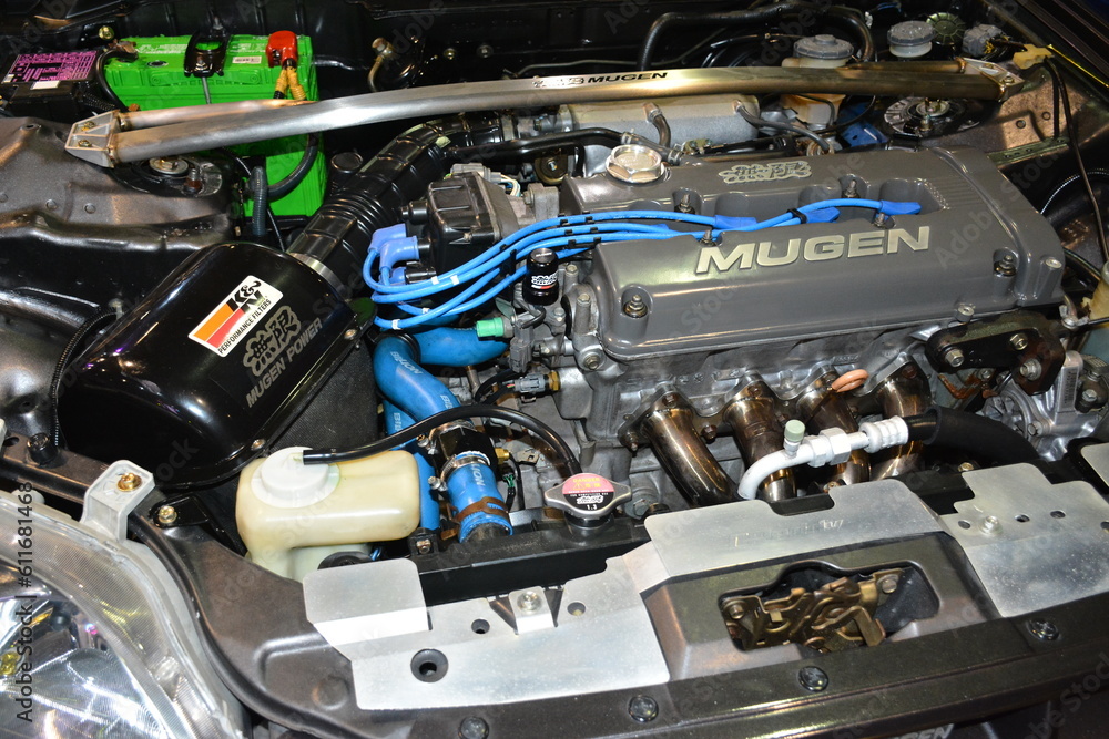 Honda civic mugen engine at JDM Underground car show in Pasay ...
