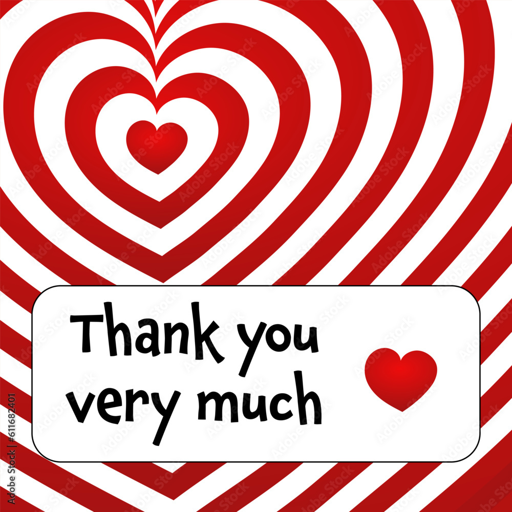 Thank you very much - Schriftzug in englischer Sprache - Vielen Dank ...