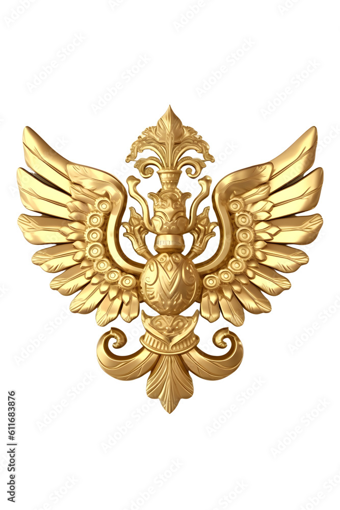Gold eagle symbol trophy country symbol animal symbol ilustração do ...
