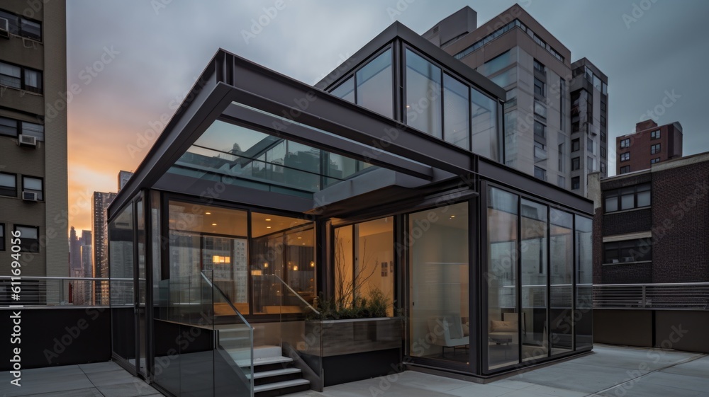 Home architecture design in Art Deco Style with Symmetrical facade ...