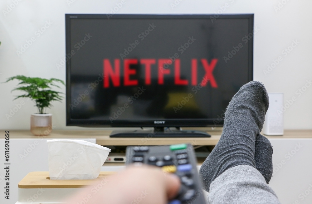 Feet up, hand on remote control, box of tissues ready, Netflix on ...