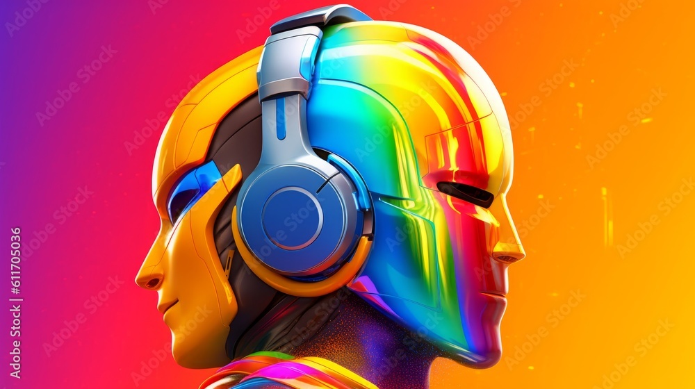 Brave Gay Robot Breaking Stereotypes and Embracing Identity. Generative ...