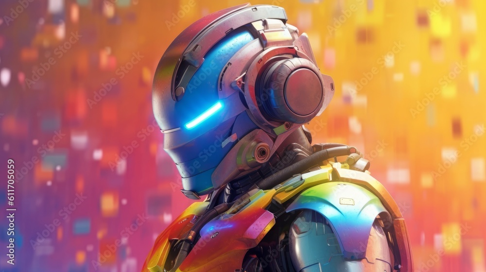 Brave Gay Robot Breaking Stereotypes and Embracing Identity. Generative ...