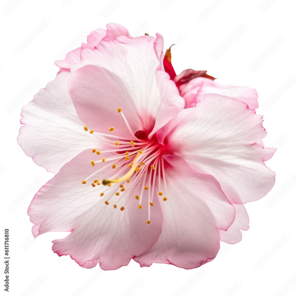 pink flower isolated on transparent background cutout Stock ...