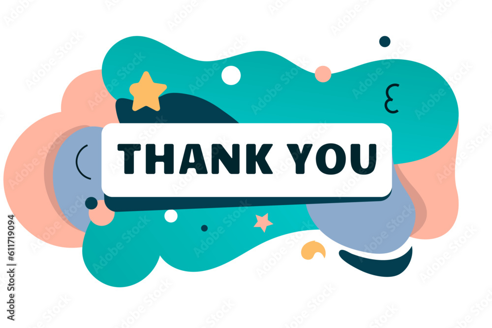 Thank you banner background Stock Vector | Adobe Stock