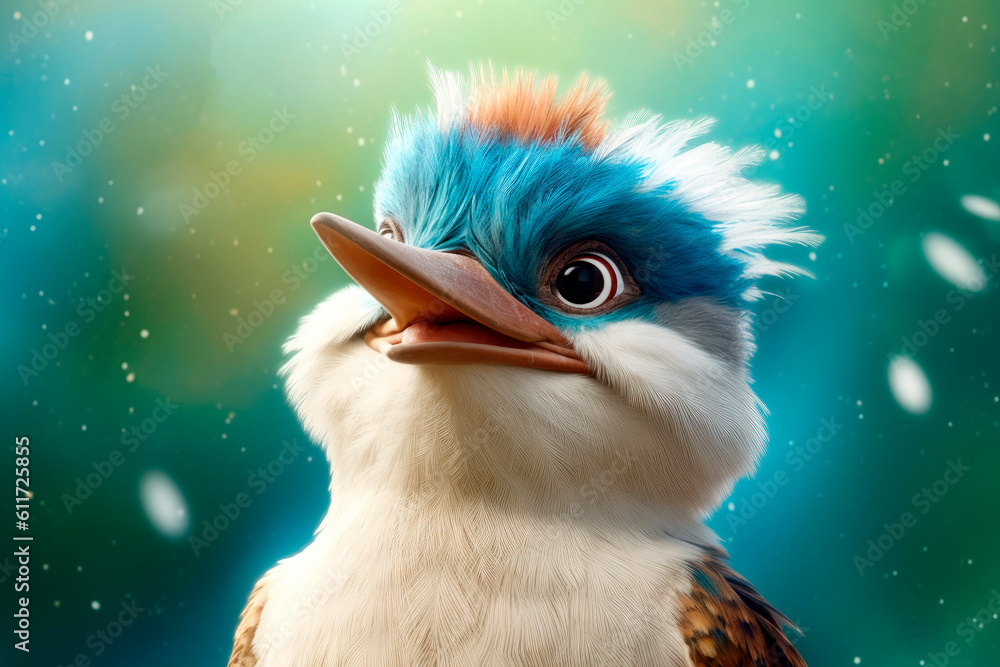 friendly and charismatic Kookaburra bird character involved in an ...