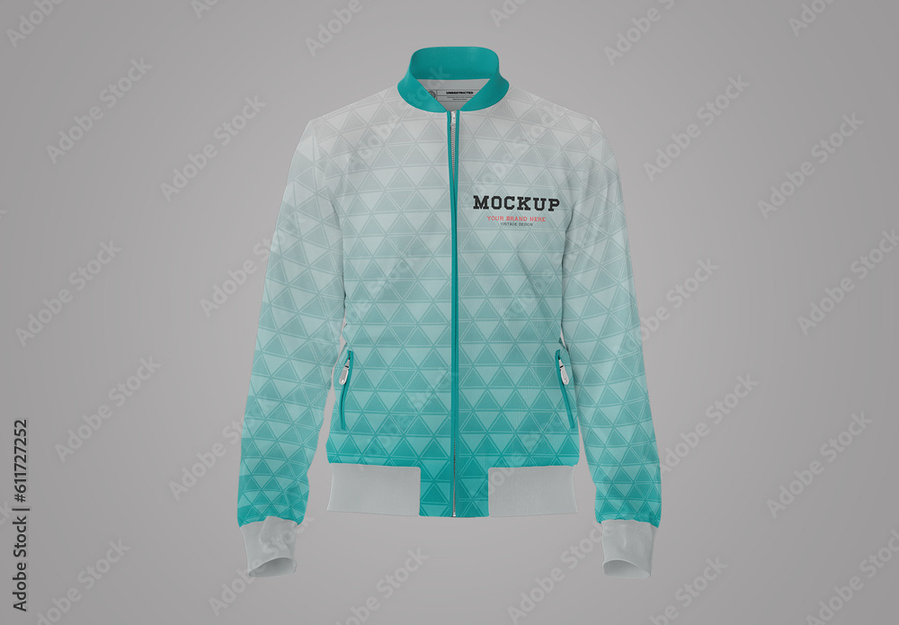 Jacket Mockup - Front View Stock Template | Adobe Stock