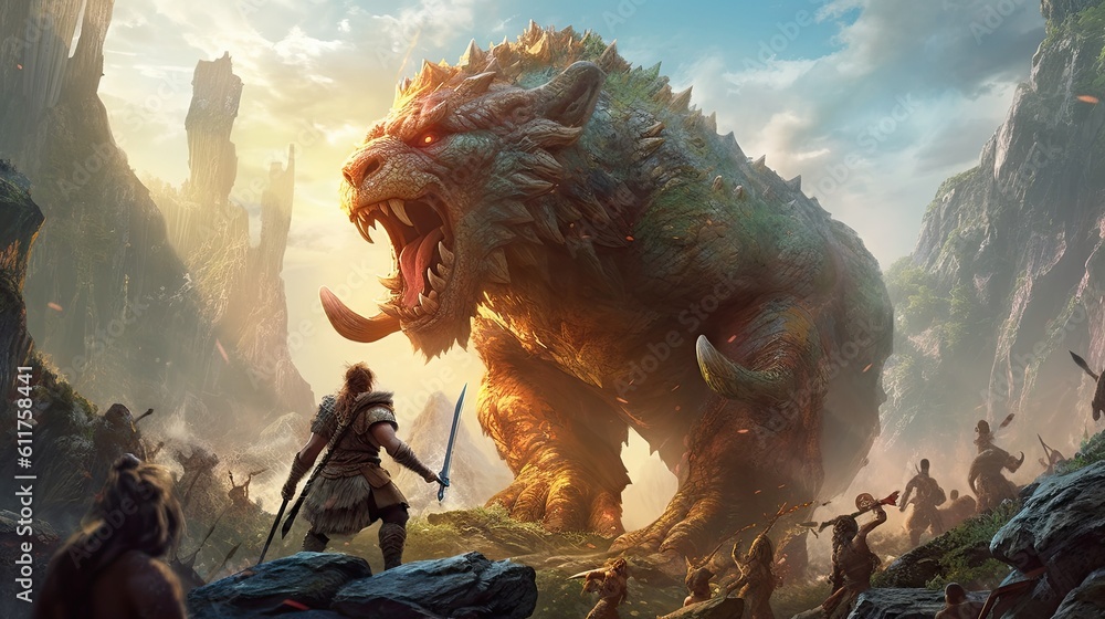 Embark on an epic fantasy adventure into a realm of mythical creatures ...