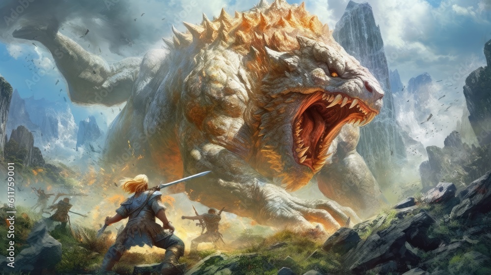 Embark on an epic fantasy adventure into a realm of mythical creatures ...